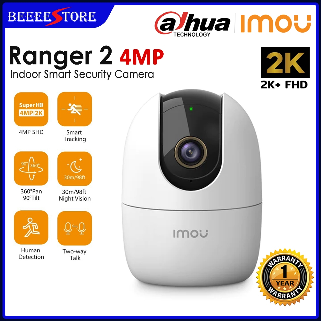 Imou Ranger กล้องวงจรปิดอัจฉริยะ 2 4MP 2K IP 360 องศา มองเห็นที่มืด ...