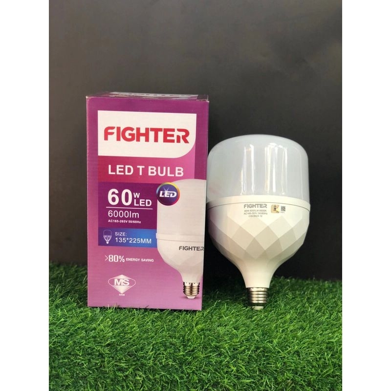 Fighter หลอดไฟ LED 60w 6500k Daylight sirim | Shopee Thailand