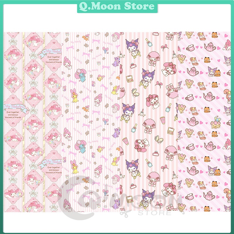 (สั่งขั้นต่ํา 5 ชิ้น) Q.Moon Store Kuromi My Melody Hello Kitty Sanrio Family Wrapping Paper ...