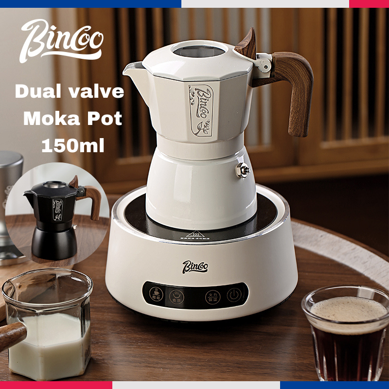 Bincoo - เครื่องชงกาแฟเอสเปรสโซ Moka Pot - คลาสสิกอิตาเลี่ยนและคิวบา Café Brewing Professional ...