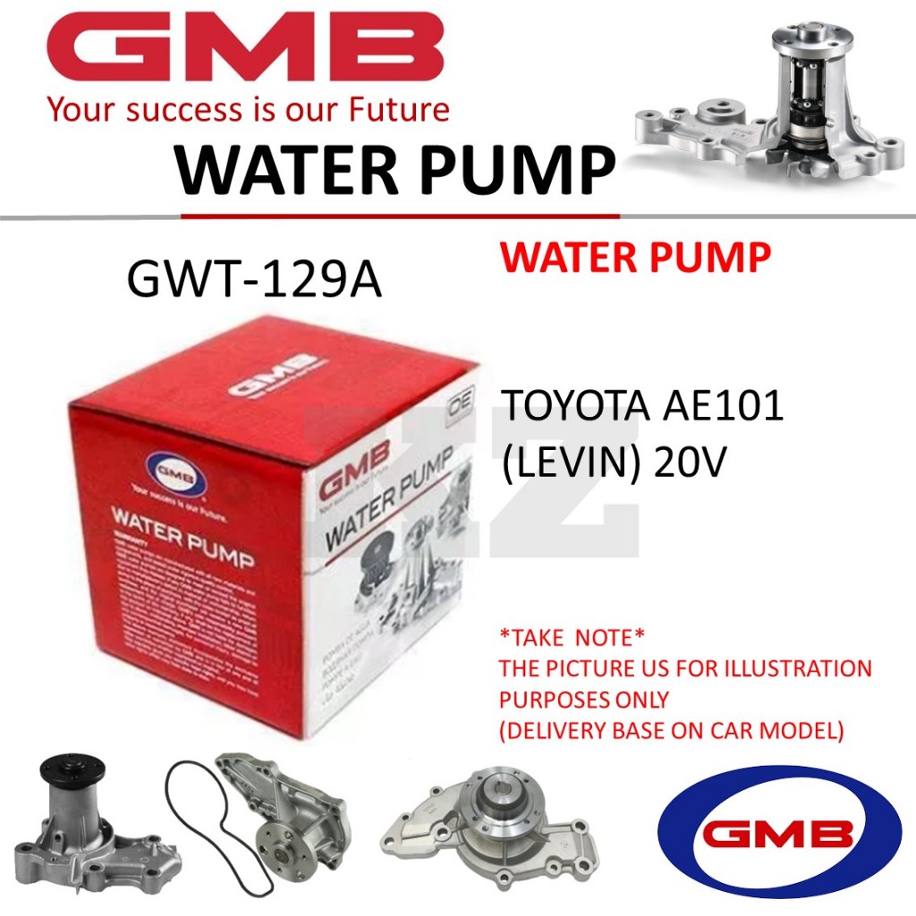 Gmb BRAND WATER PUMP - GWT-129A TOYOTA AE101 (LEVIN) 20V | Shopee Thailand
