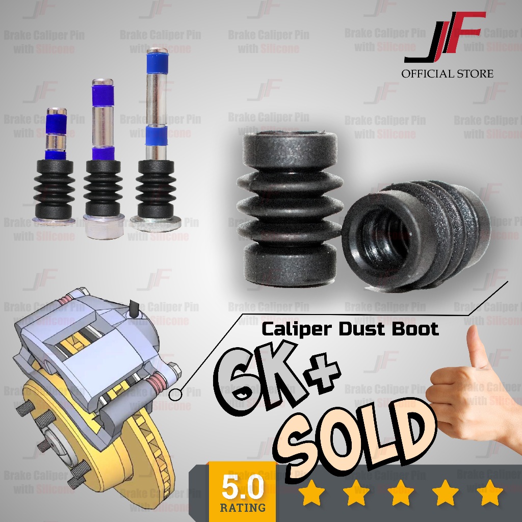Jf Caliper pin Boot Dust Boot Getah เบรคระบบ Penghalang debu Semua ...