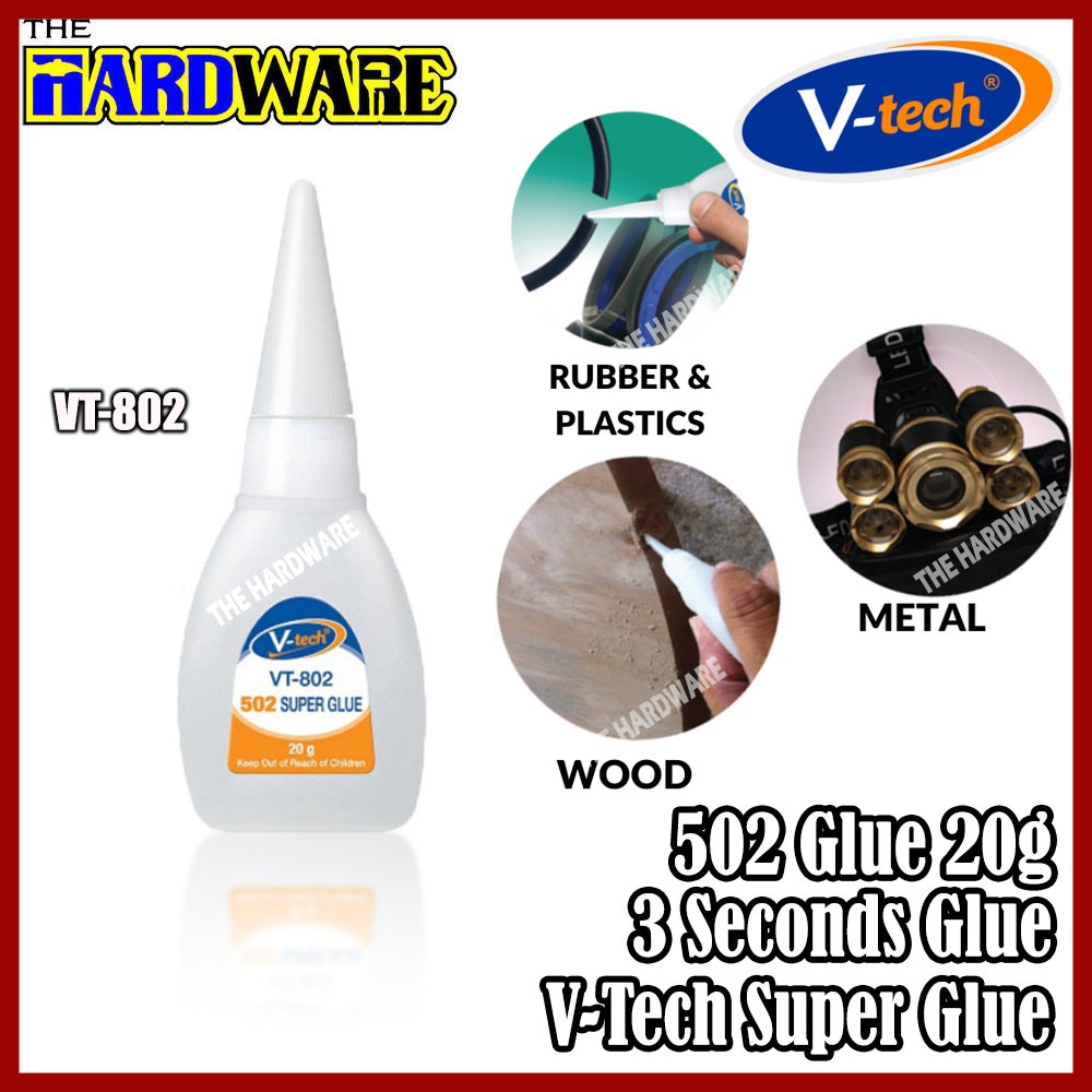 [1PC]20g V-tech 502 Super Glue VT-802(หมากฝรั่ง 3 วินาที)/แข็งแรง Heavy ...