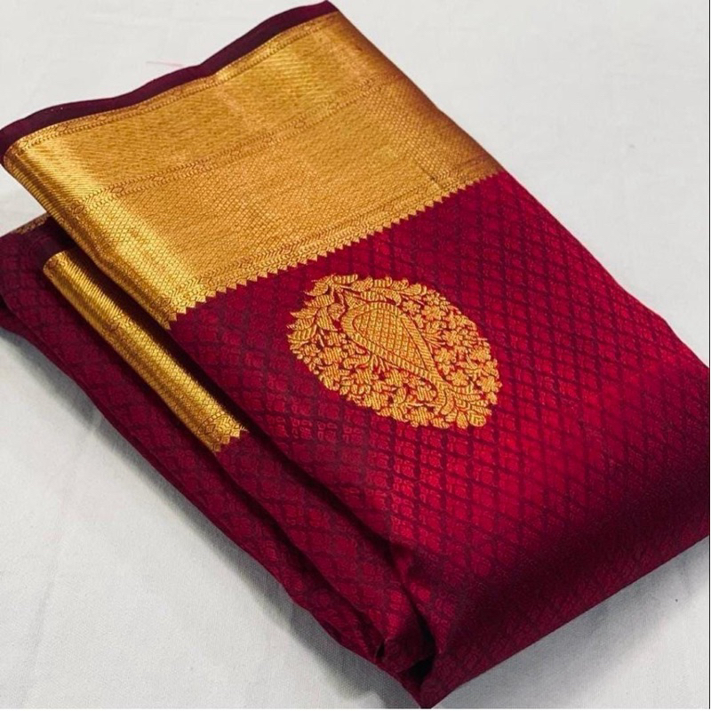 นําเสนอ Enchanting Breathable Organic Banarasi Sarees FABRIC SOFT LICHI ...