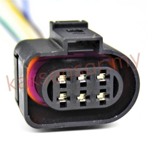 6พิน 1J0973733 Volkswagen AUDI A3 8P, A4 B7, TT 8J TAIL LAMP SOCKET ...