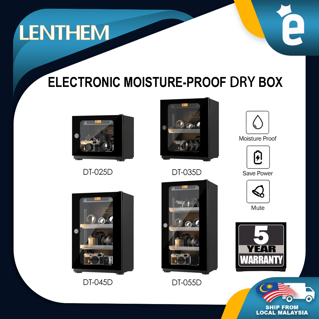 Lenthem DT Dry Box กล่องกันความชื้นอิเล็กทรอนิกส์ อุปกรณ์ถ่ายภาพ ตู้ ...