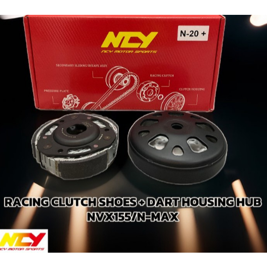 Nvx 155 / AEROX 155 / NMAX 155 { V1 &V2 } NCY RACING REAR CVT PULLEY CLUTCH SHOE + DART HOUSING ...