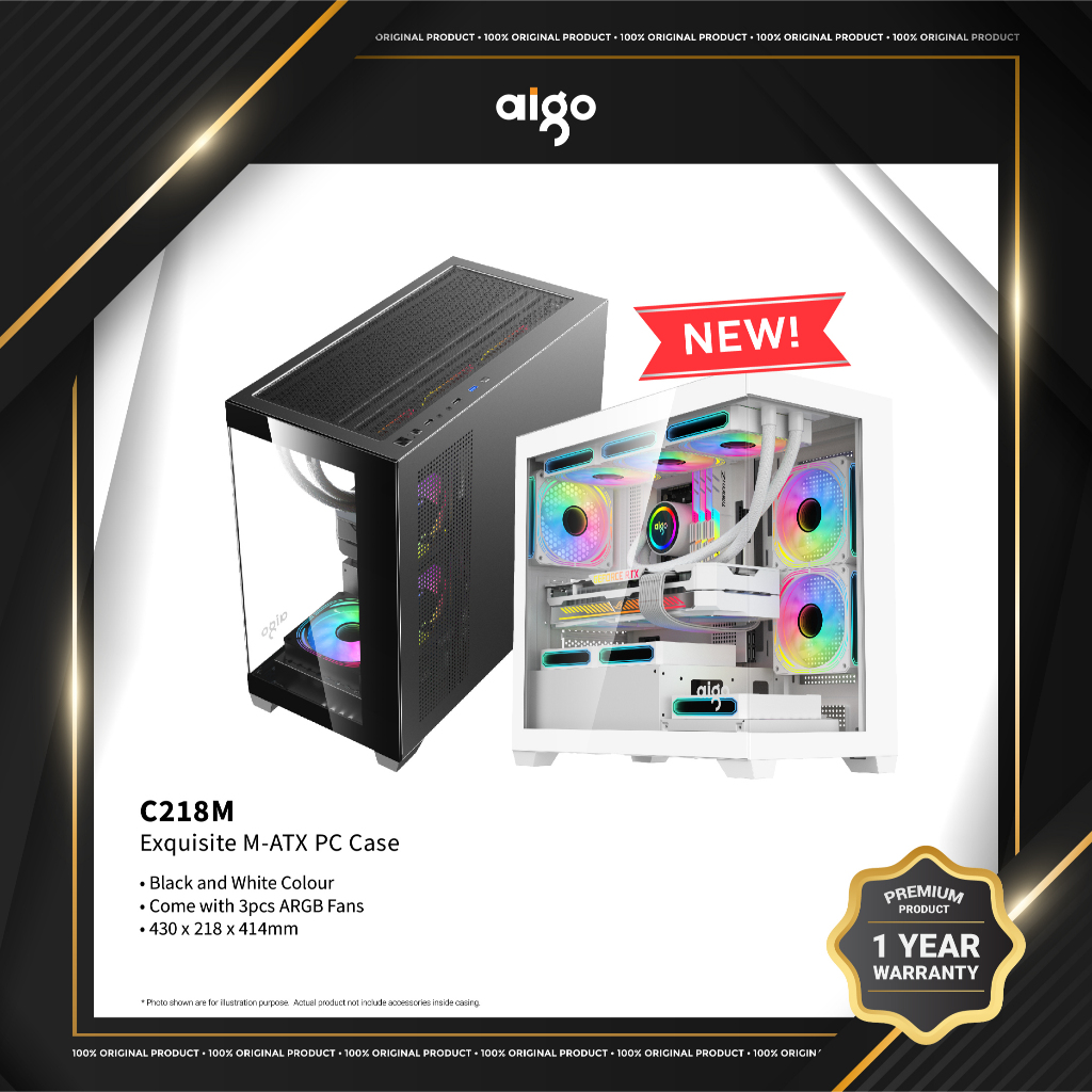 Aigo C218M เคสพีซี Micro ATX | Shopee Thailand