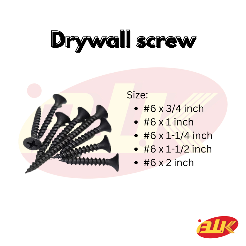 (แพ็คหลวม) สกรู Drywall - Skru kayu hitam / 100g - 1kg | Shopee Thailand