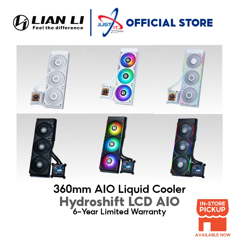 Lian LI HYDROSHIFT LCD 360mm AIO LIQUID COOLER - HYDROSUFT LCD 360S ...