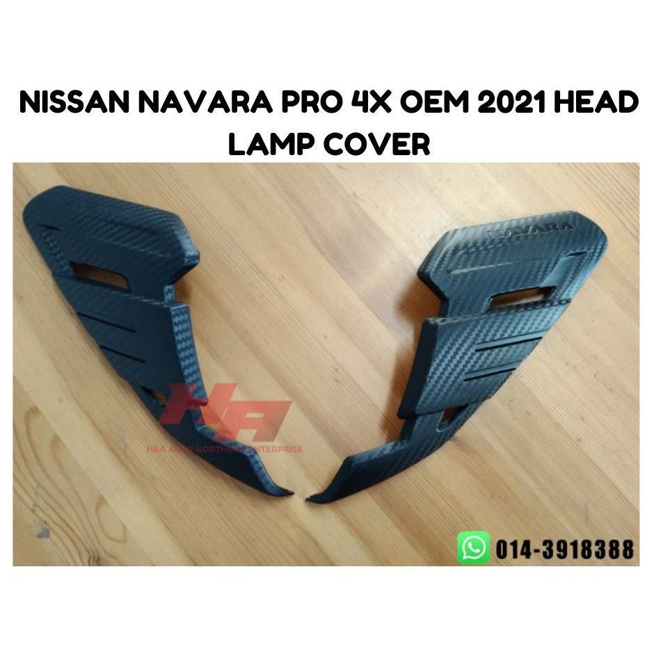 ฝาครอบไฟหน้า Nissan Navara Pro 4X 2021 OEM - สีดํา | Shopee Thailand