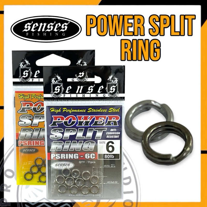 Senses POWER SPLIT RING STAINLESS STEEL FISHING LURE RING PSRING | Shopee Thailand
