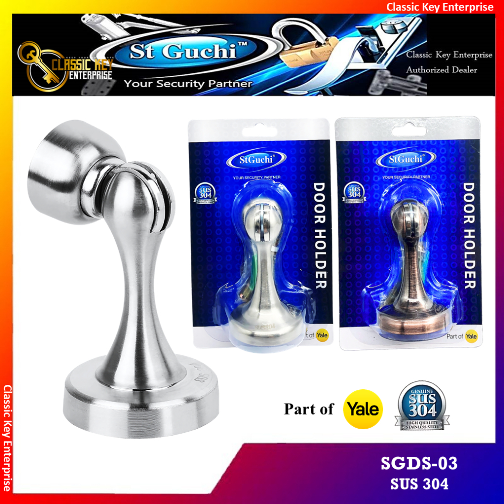 St GUCHI กันชนประตู SGDS 03 สแตนเลส SUS 304 Heavy Duty | Shopee Thailand