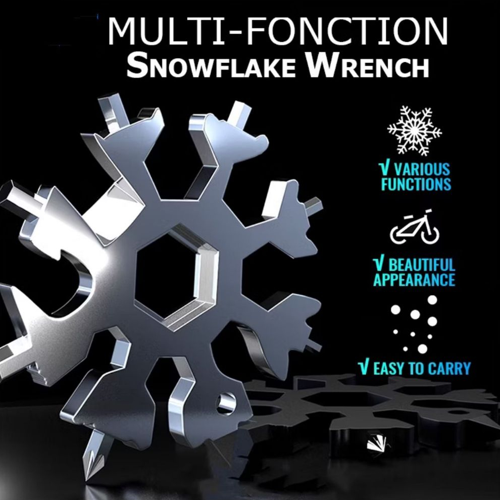 18in1 Snowflake Multi เครื่องมือ Universal Hex Spanner Key ไขควงแบบพกพา ...