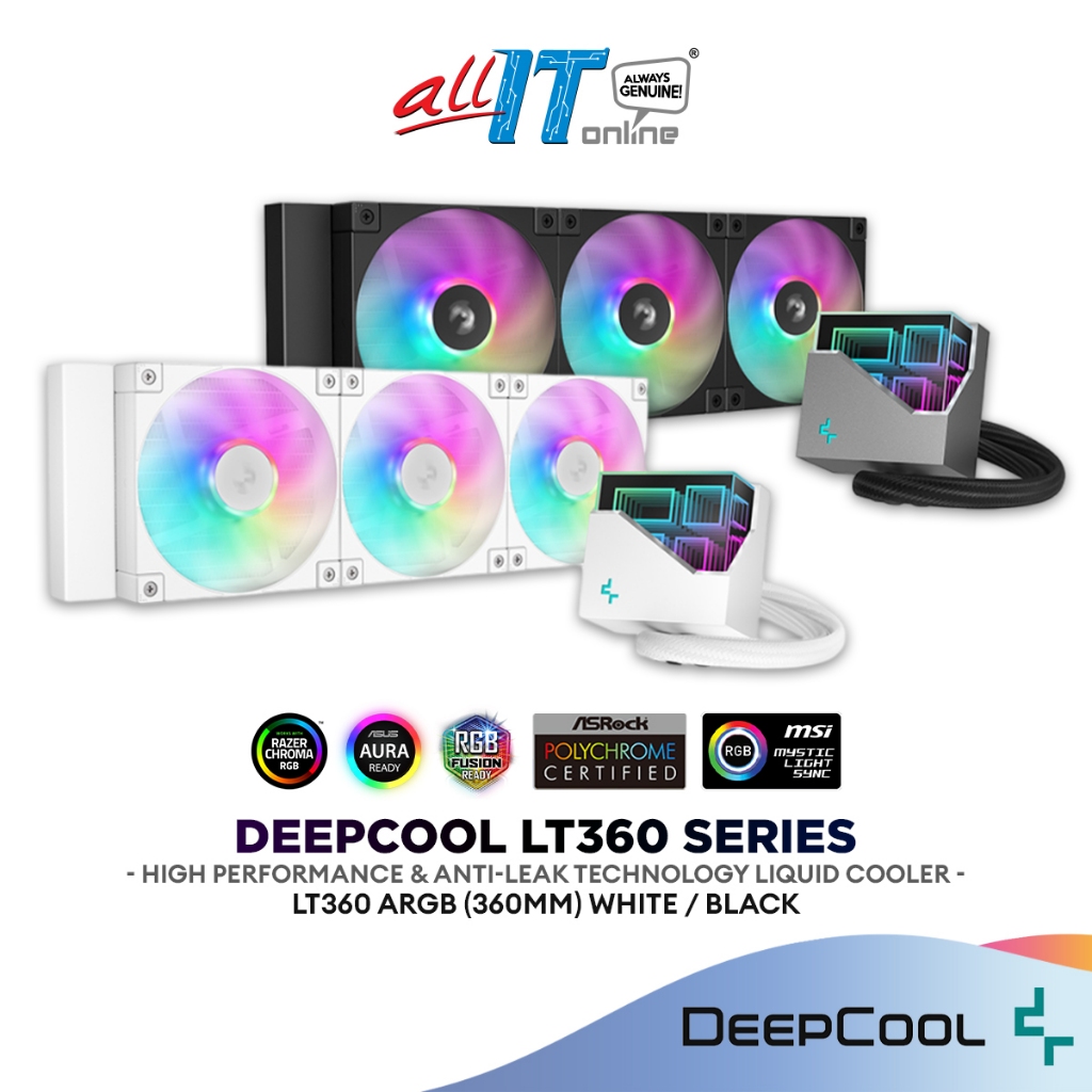 Deepcool LT360 ARGB ประสิทธิภาพสูง 360 มม.AiO CPU Cooler Intel & AMD CPU Liquid Cooler | Shopee ...
