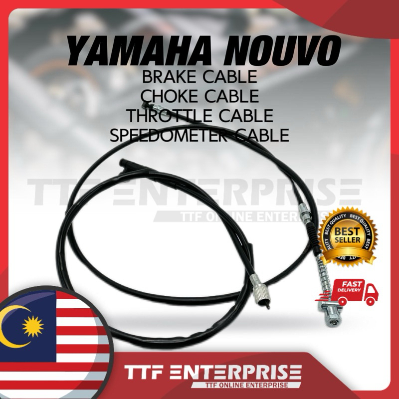 Yamaha NOUVO BRAKE CABLE / CHOKE CABLE / สาย SPEEDOMETER / สาย THROTTLE ...