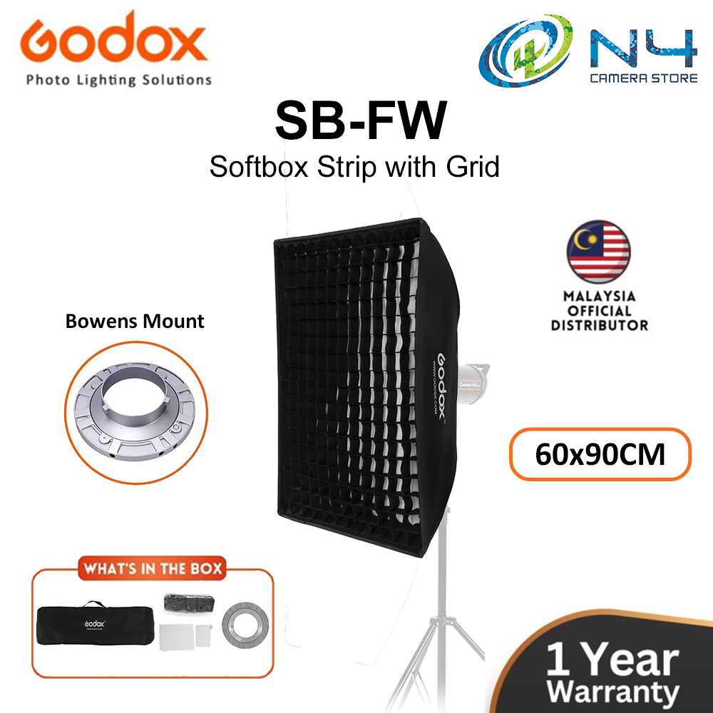 Godox 24 "x 35" 60 x 90 ซม. (SB-FW) กล่องนุ่มตารางรังผึ้งพร้อม Bowens Mount สําหรับสตูดิโอ ...