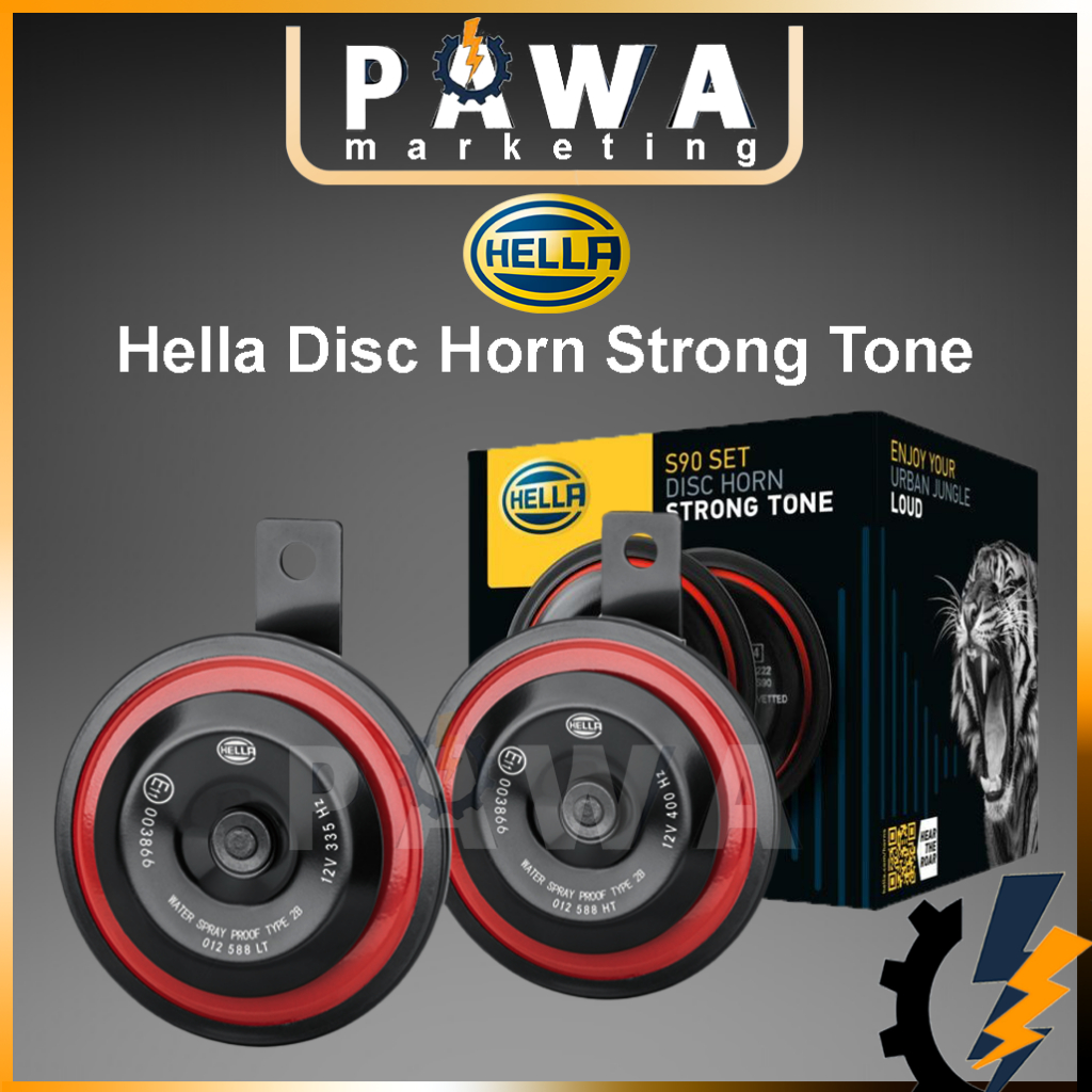 Hella Disc Horn Strong Tone S98 ชุด 12V Dual Horn รถมอเตอร์รถ 3AM 012 ...