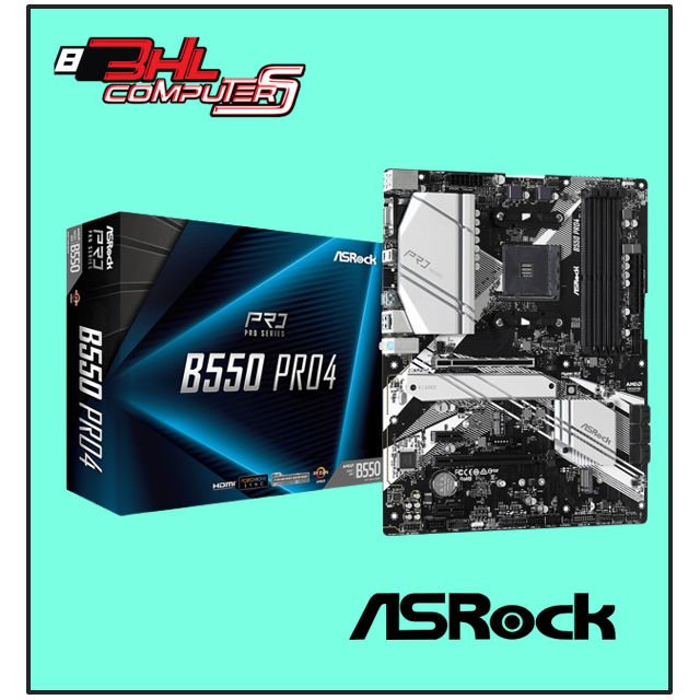 Asrock B550M PRO 4 [AM4 SOCKET GAMING MOTHERBOARD] | Shopee Thailand