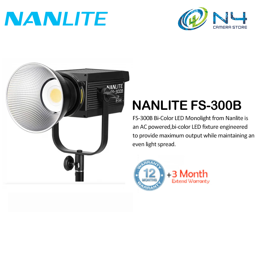 ไฟ LED โมโนไลท์ สองสี สําหรับถ่ายภาพกลางแจ้ง Nanlite FS-60B FS60B FS ...