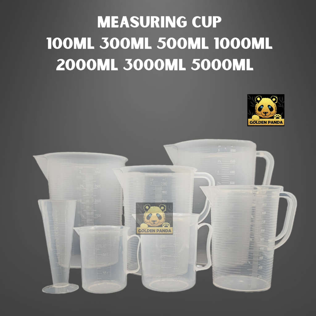 ถ้วยตวง/100ml 300ml 500ml 1000ml 2000ml 3000ml 5000ml โปร่งใสพร้อมที่จับกระบอกวัด | Shopee Thailand