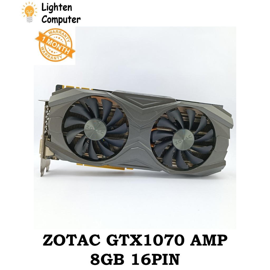 การ์ดจอ ZOTAC GTX 1070 8 pin GDDR5 GTX1070 | Shopee Thailand