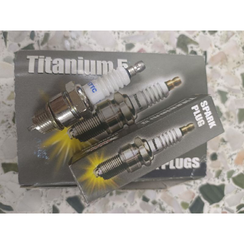 ปลั๊กหัวเทียนไทเทเนียม 5 จุด BP7 SS2 Y100 Y110 Y80 RR110 RC80 Y88 ...
