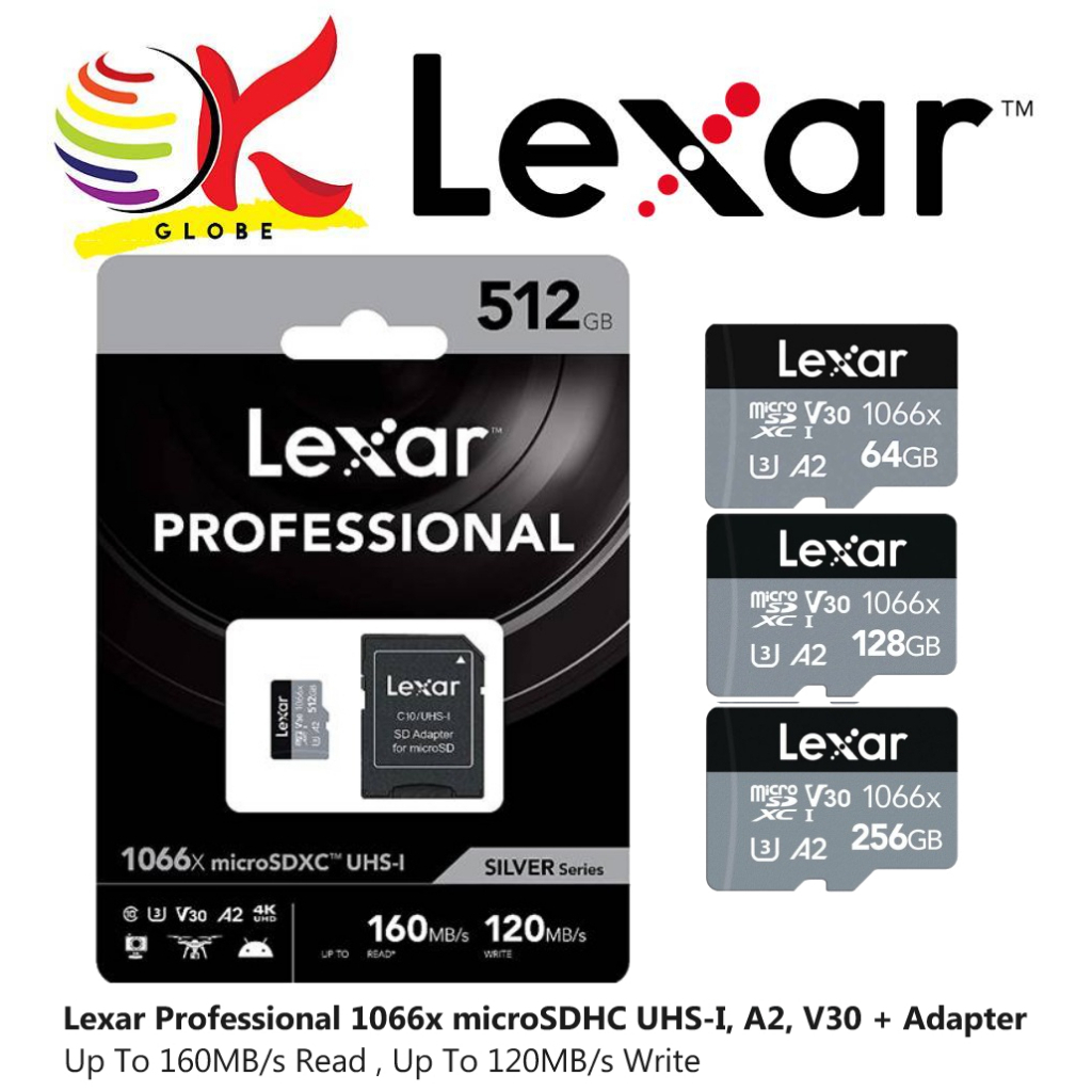 Lexar PROFESSIONAL 1066X MICROSDHC / MICROSDXC + ADAPTER TF MICRO SD ...