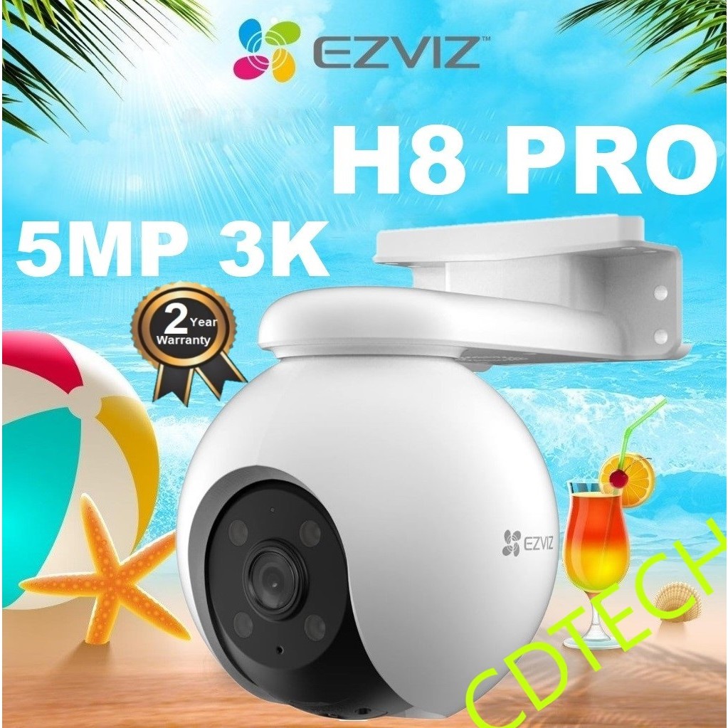 Ezviz H8 Pro กล้องวงจรปิดรักษาความปลอดภัย 5MP 3K Wifi H8C | Shopee Thailand