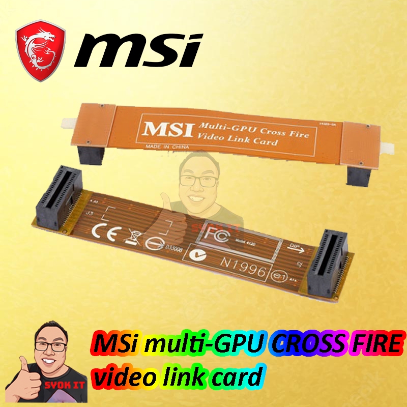 Msi CROSSFIRE การ์ดลิงค์วิดีโอ GPU หลายช่อง | Shopee Thailand