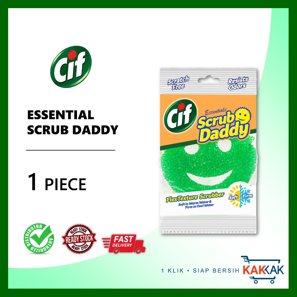 Cif Scrub Daddy Essentials Scrubber ฟองน้ําครัว 1 ชิ้น | Shopee Thailand