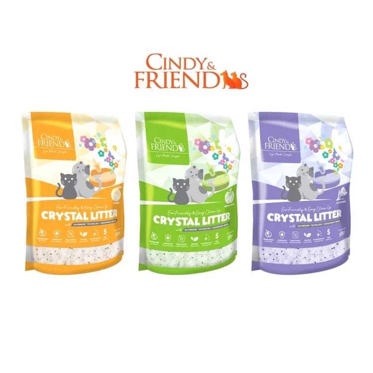 Cindy & Friend กระบะทรายคริสตัล ซินดี้แอนด์เฟรนด์ - 5 ลิตร | Shopee ...