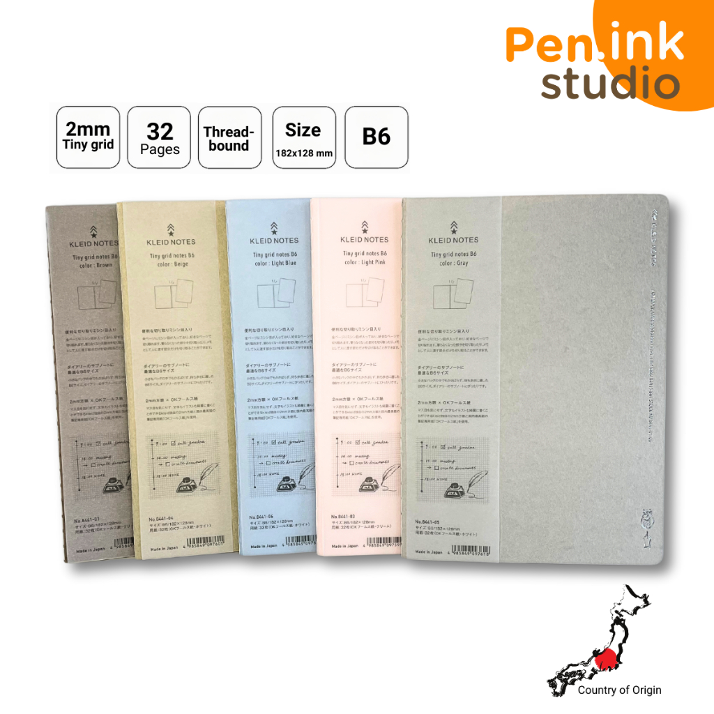 Kleid Notebook B6 Size 2mm Tiny Grid Notebook | Shopee Thailand