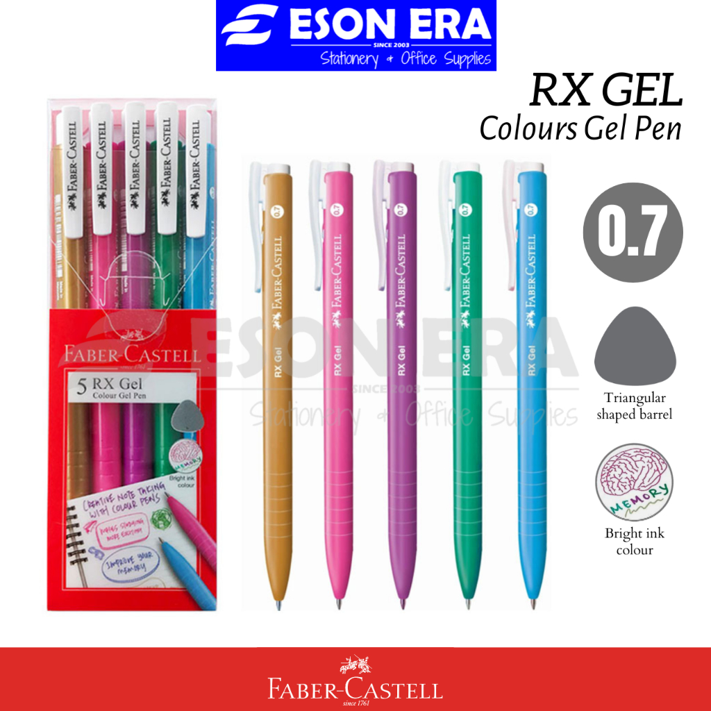 Faber-Castell RX GEL ปากกาเจล สี 0.7มม | Shopee Thailand
