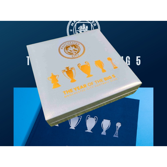 Manchester City 2023 Medal Set Box UCL/FA Cup/EPL PL Premier League/Club World Cup/Super Cup ...