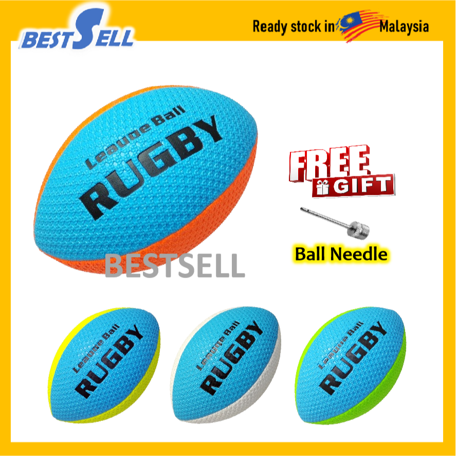 League Rugby Ball Bola Rugbi ขนาด 5 เข ็ มฟรี | Shopee Thailand