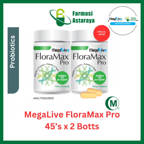 Exp: 10/2025 MEGALIVE FLORAMAX PRO PROBIOTIC (2X45S / 45s) | Shopee ...