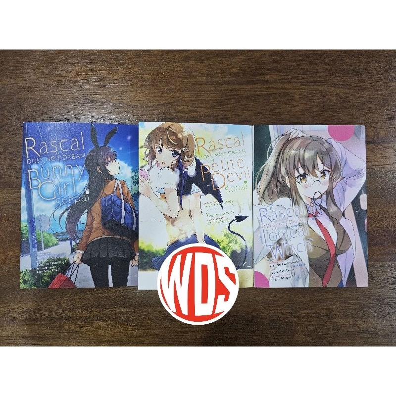 Manga : Rascal No Not Dream เล่ม 1-3 (ฉบับภาษาอังกฤษ) | Shopee Thailand