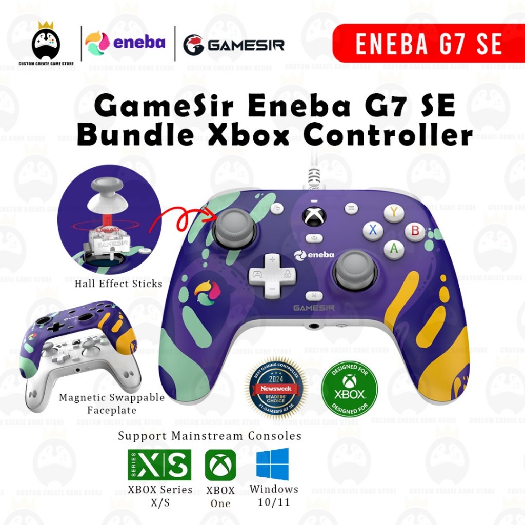 Gamesir G7 SE Eeneba รุ่น Gaming Controller เกมแพดแบบมีสายสําหรับ Xbox one all Series Steam ...