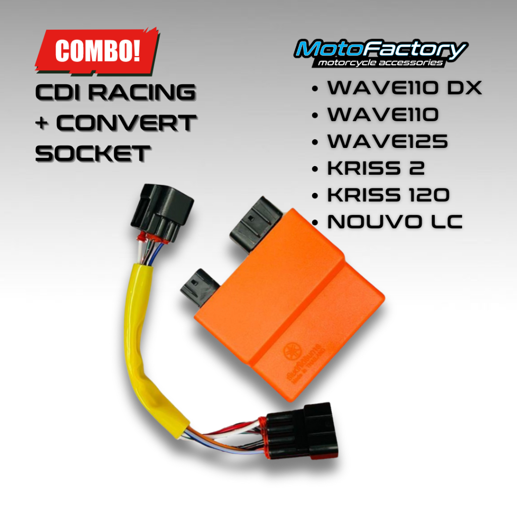 Lc135 RACING CDI UNIT พร้อม CONVERTER SOCKET (ชุดคอมโบ) NOUVO LC ...