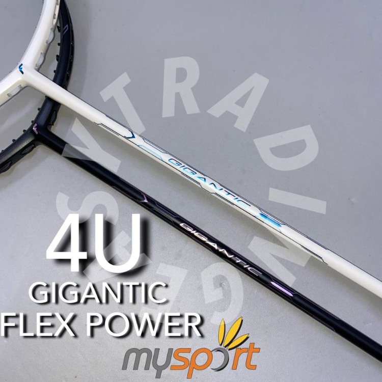 Flex Power Gigantic Racket Badminton 4U 83g Max Tension 36lbs (หัวหนัก ...