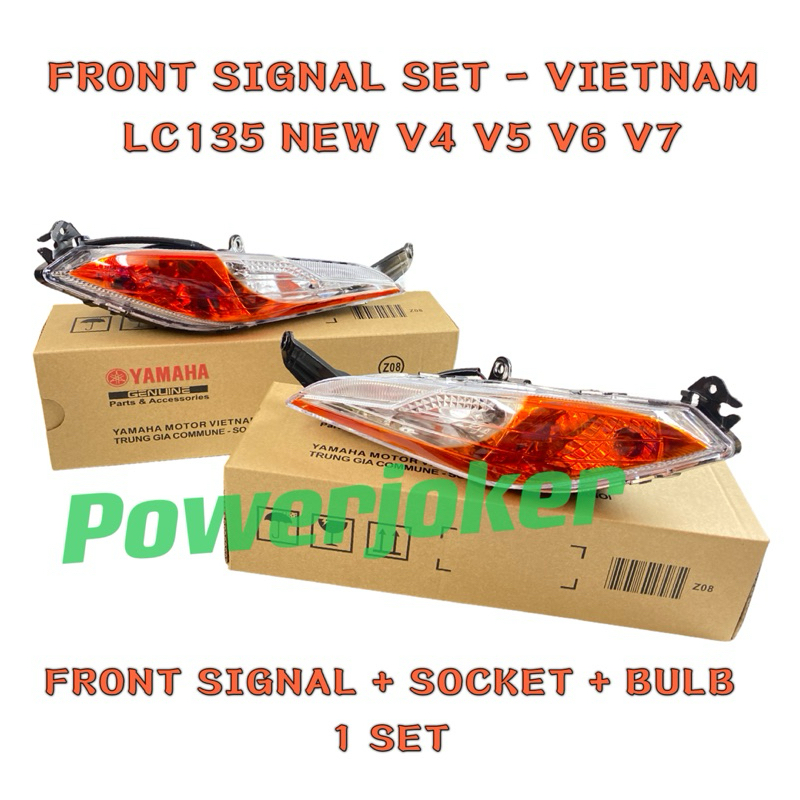 Yamaha LC135 NEW V4 V5 V6 V7 ( 1 ชุด) VIETAM FRONT SIGNAL LAMP ORNEN FLASHER LIGHT LEFT & RIGHT ...