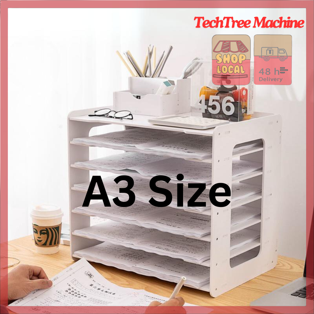 RDY A3 ชั้นวางถาดลิ้นชักกระดาษสํานักงานเอกสารจัดระเบียบชั้นวางกระดาษหลายชั้น A4 A3 ขนาด | Shopee ...