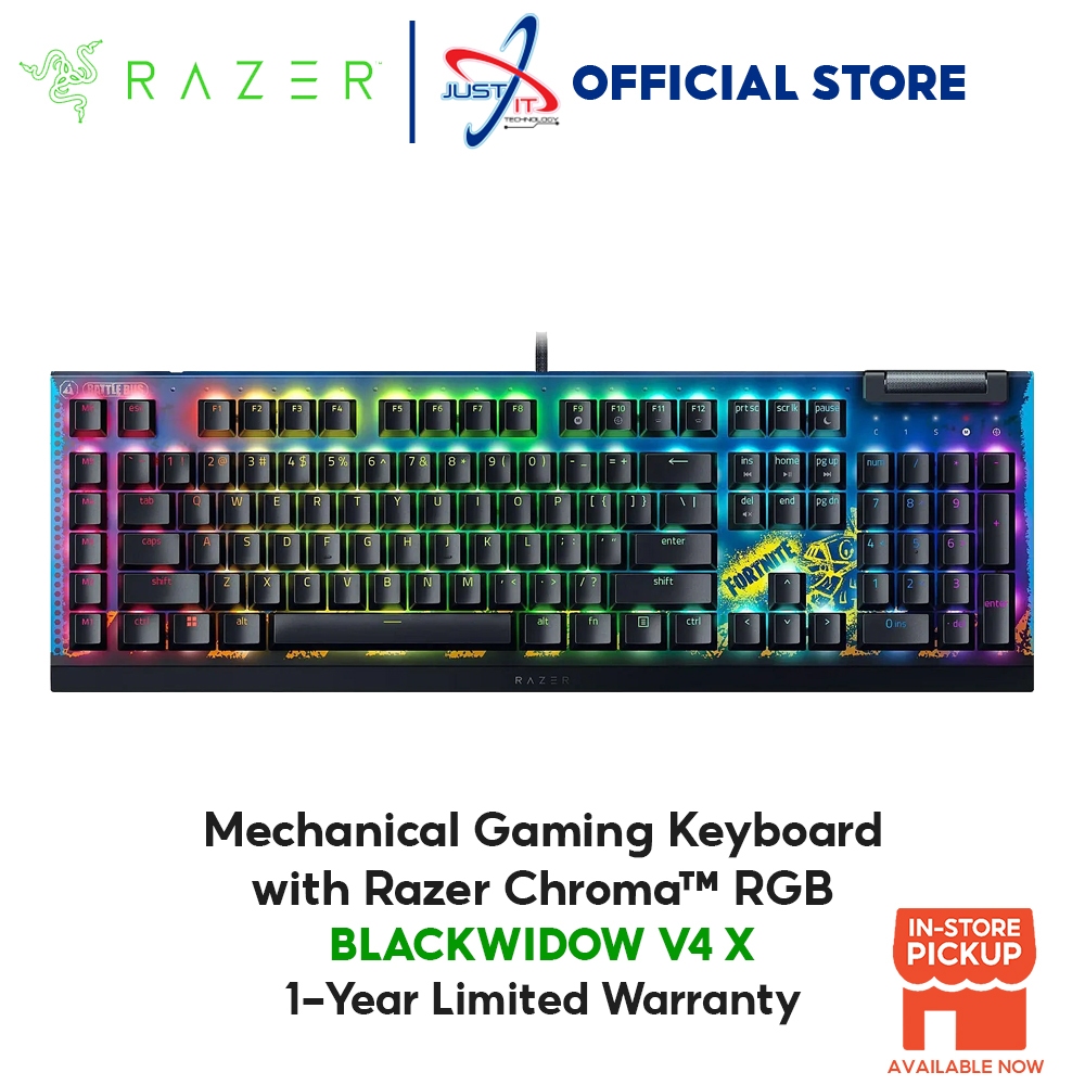 Razer BLACKWIDOW V4 X - FORTNITE EDITION คีย์บอร์ดเกมกลพร้อม RAZER ...