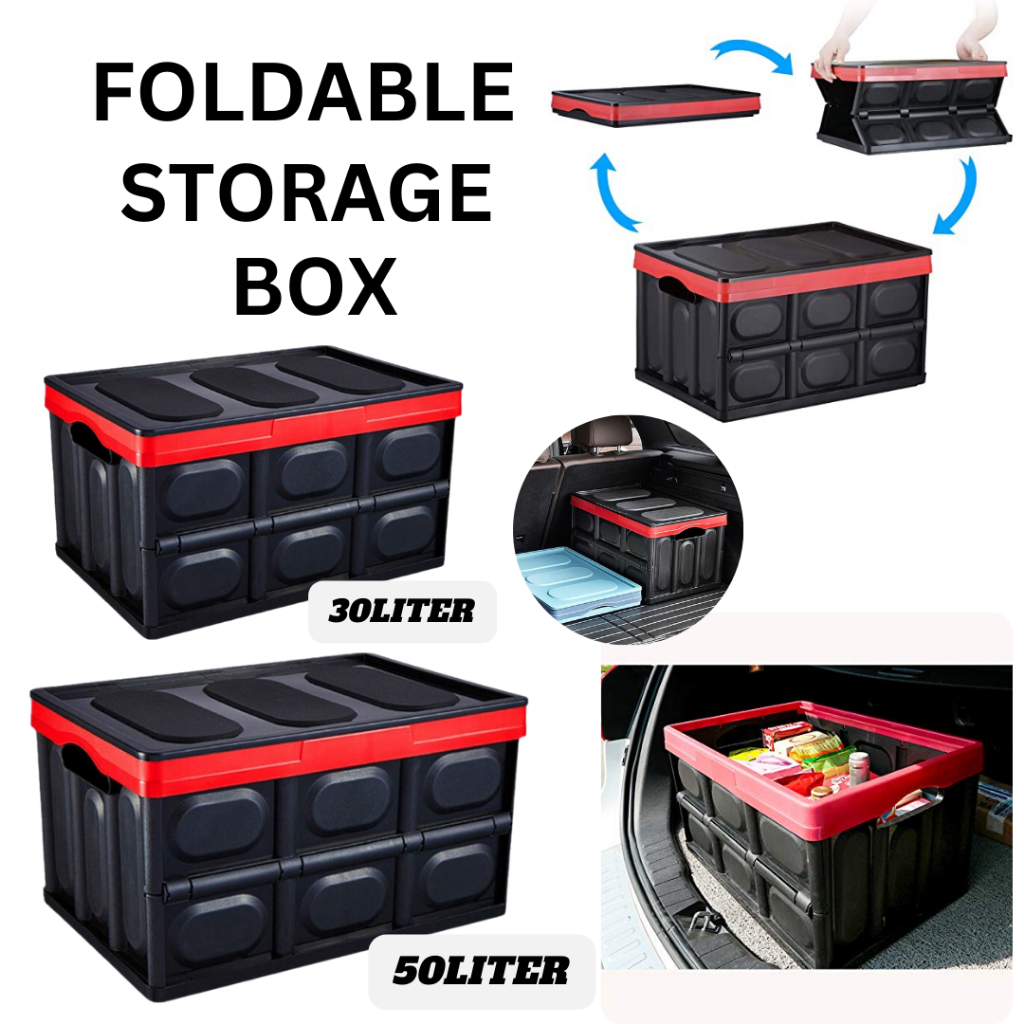 FOLDABLE STORAGE BOX Multifunction Container Car Boot Trunk Organizer ...