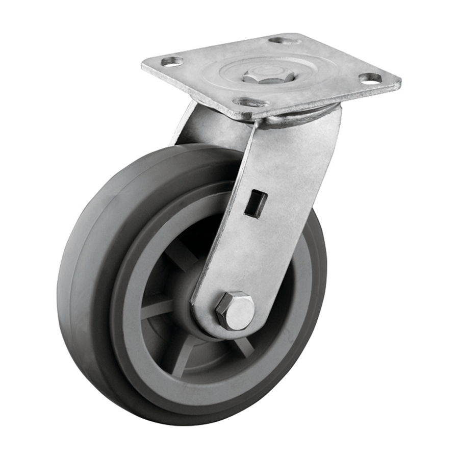 Valorx : ล้อยาง RODA KASTOR TAYAR TAHAN BERAT 1 ตัน ทนทาน สีเทา 8 นิ้ว ...