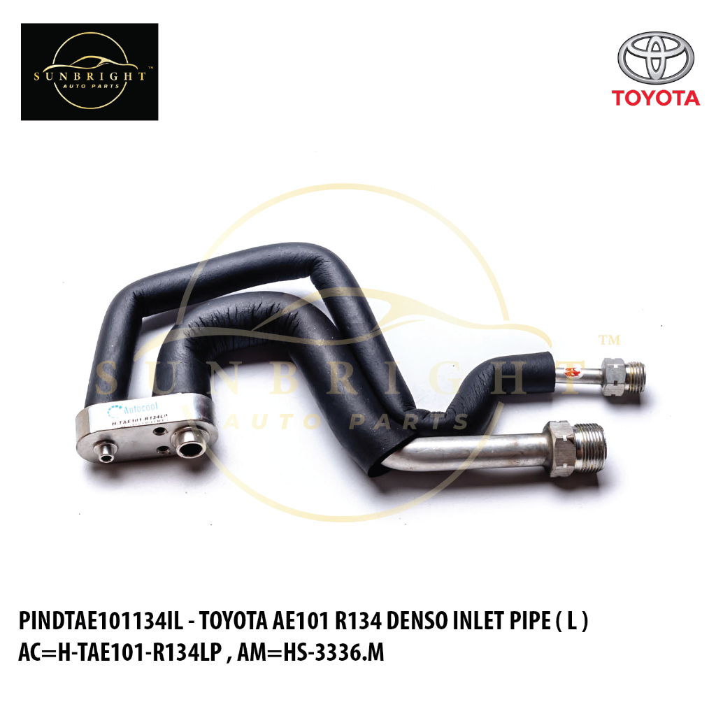 ท่อไอเสีย สําหรับ TOYOTA AE101 R134 ( L ) AC=H-TAE101-R134LP AM=HS-3336 ...