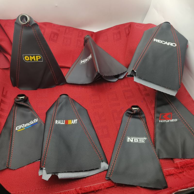 Universal Look คาร์บอนไฟเบอร์และหนังสีดํา Stitch Shift Knob Shifter ...