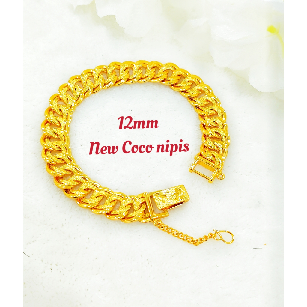 New Coco Thin Gold bangkok Hand Chain ฟรี cop | Shopee Thailand