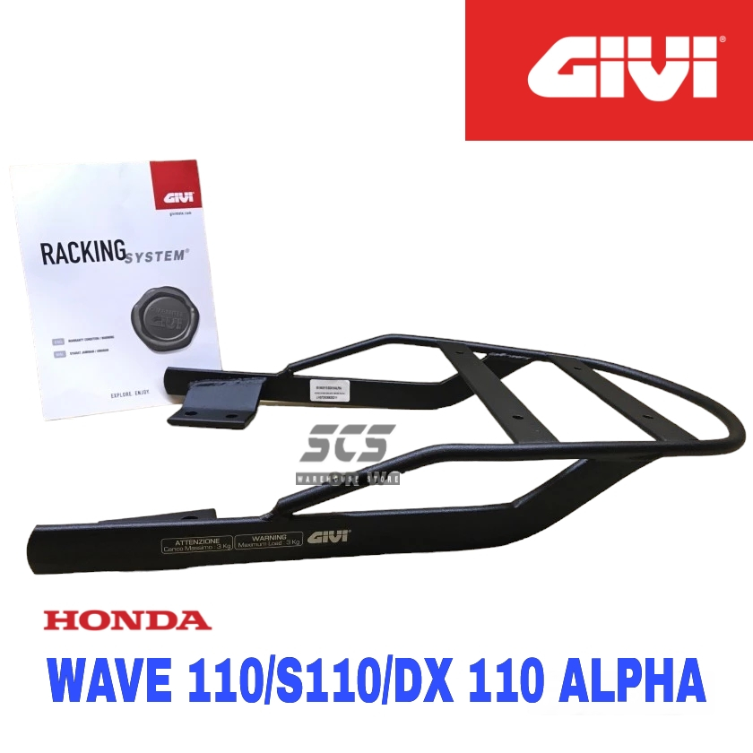Givi Monorack Honda Wave 110 / S110 / DX 110 Alpha Advance Monorack ...